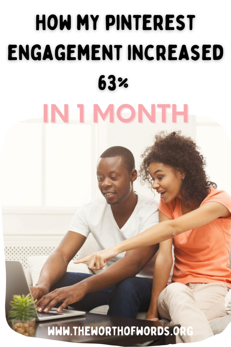 How my Pinterest engagements increased 63% in one month! - The Worth of ...